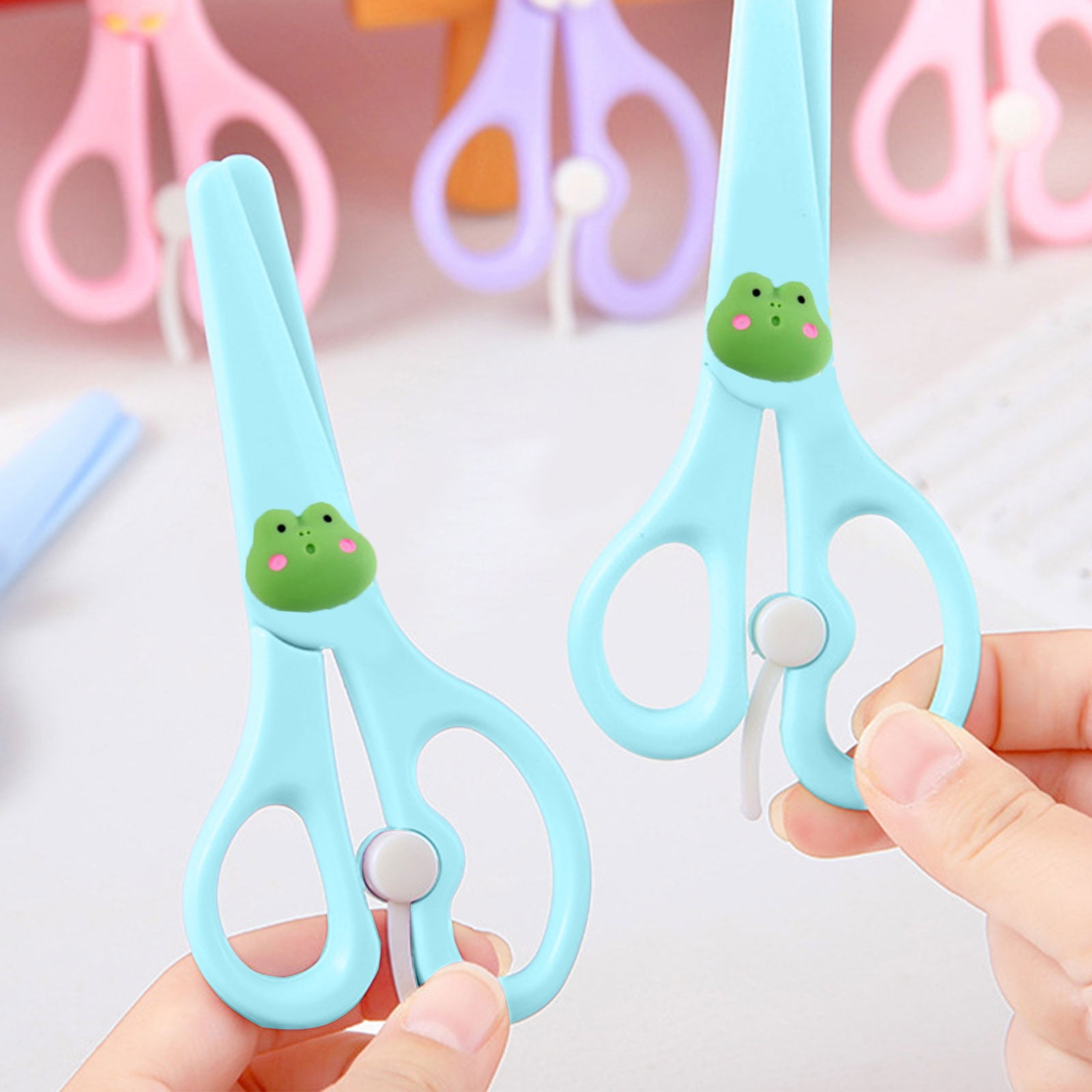 Plastic Safety Design Art Scissors, Creative Crafts Scissors for Book ...