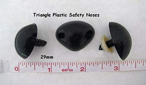 Plastic Safety Noses, Buttons, Eyes Puppets, 10 pcs Black (29mm) L88 ...
