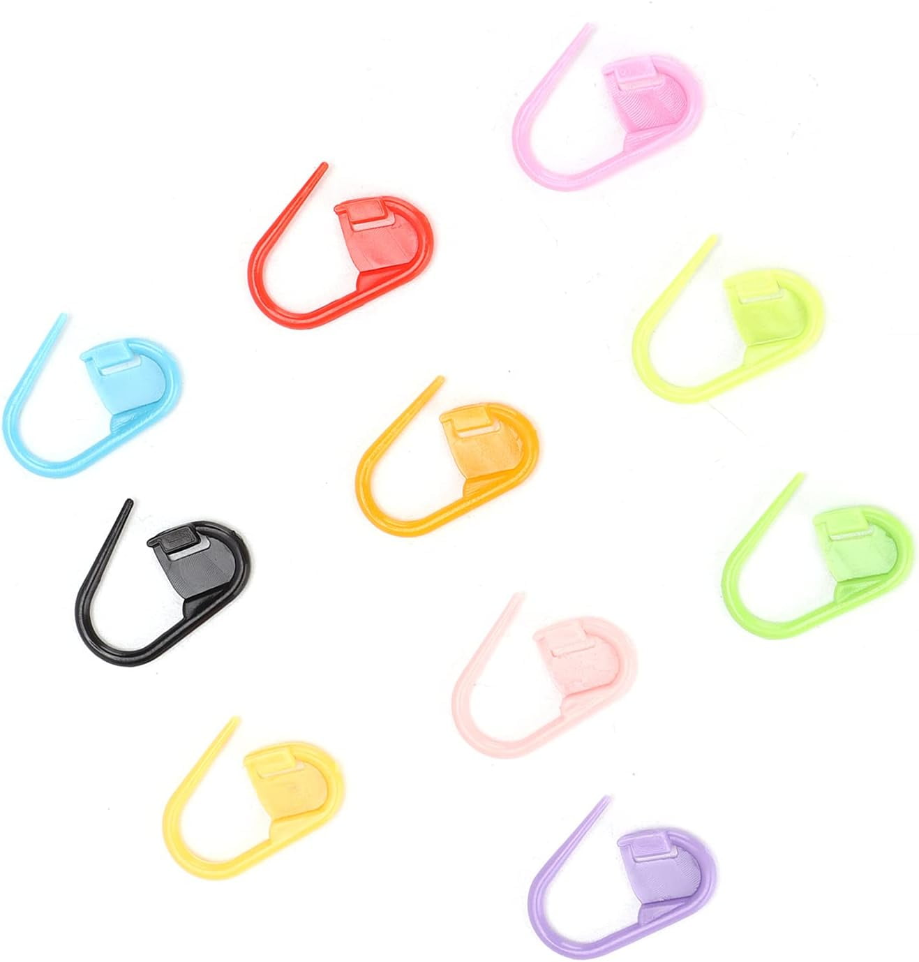 Plastic Safety Pins, Multi-Color, 1000 Pieces, Knitting Markers ...