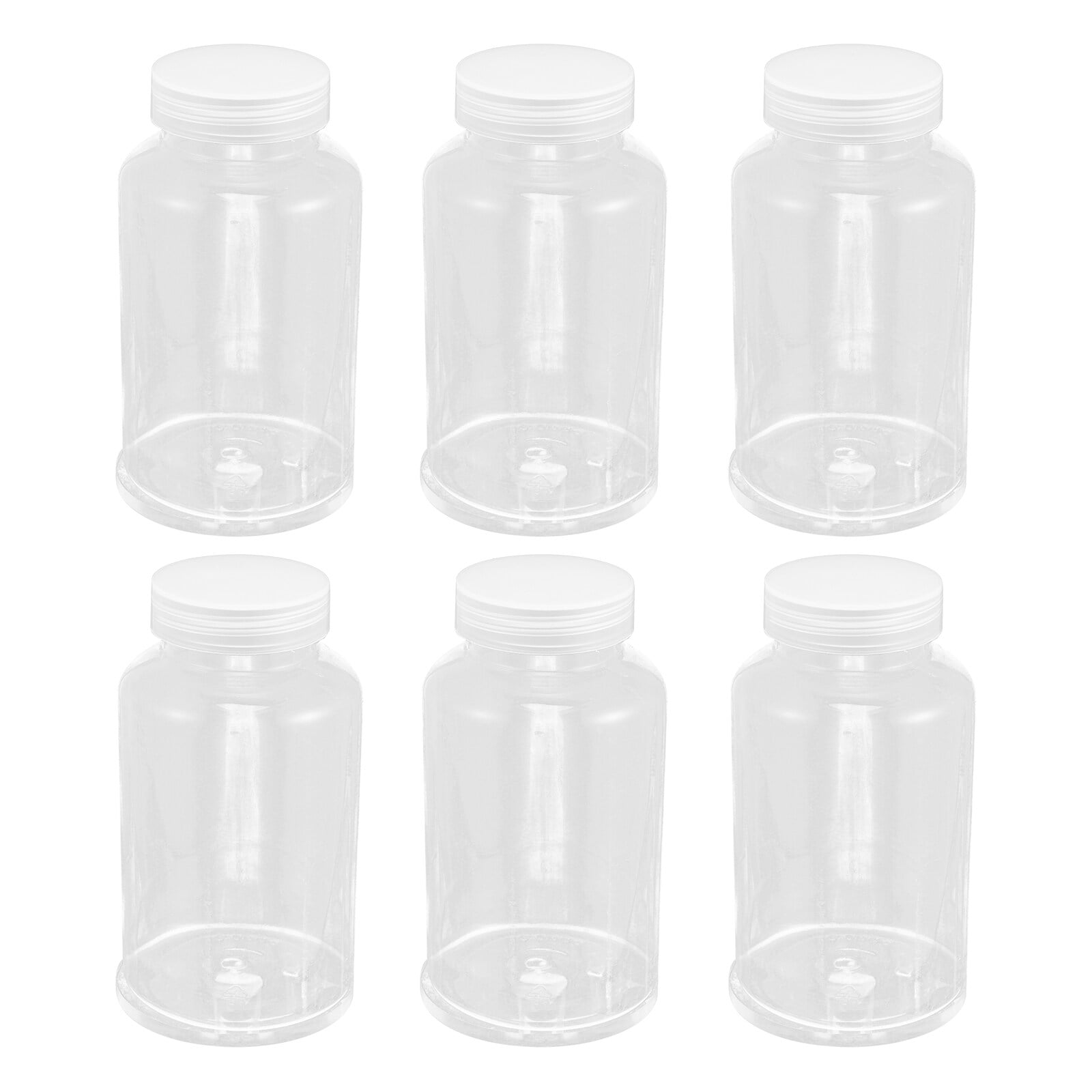 Plastic Sample Bottles 16oz/ 500ml Clear Liquids Storage Bottles with ...