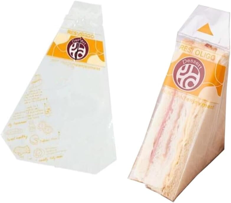 Plastic Sandwich Packaging Bags Transparent Sandwich Containers, Easy ...