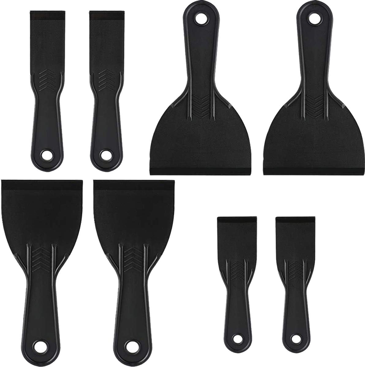 Plastic Scraper Blades 4 Size Scrapers DIY Set Paint Scrapers Tool ...