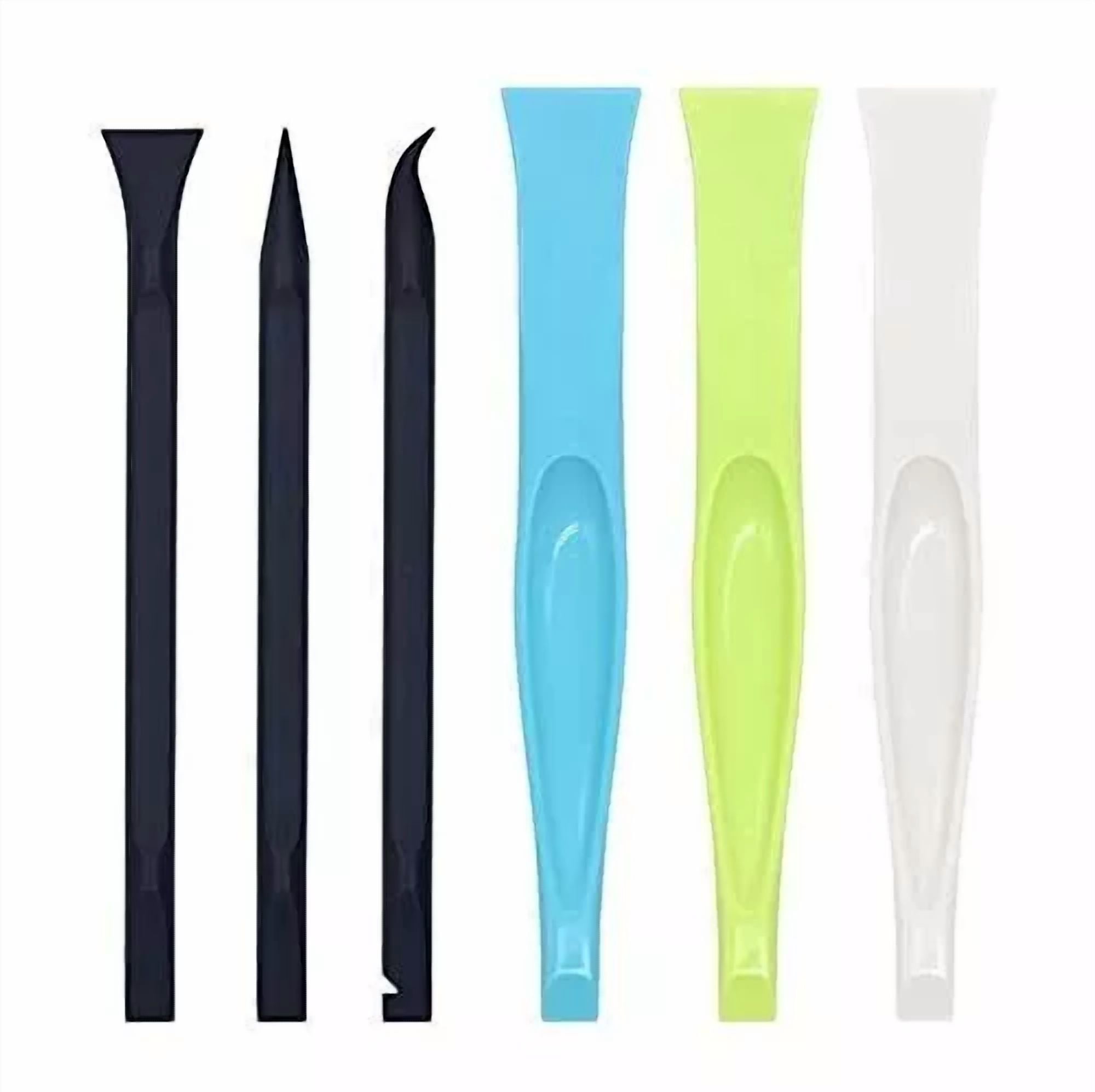 Plastic Scraper Tool Carbon Fiber Multi-Purpose Scraper Non-Scratch 6Pc ...