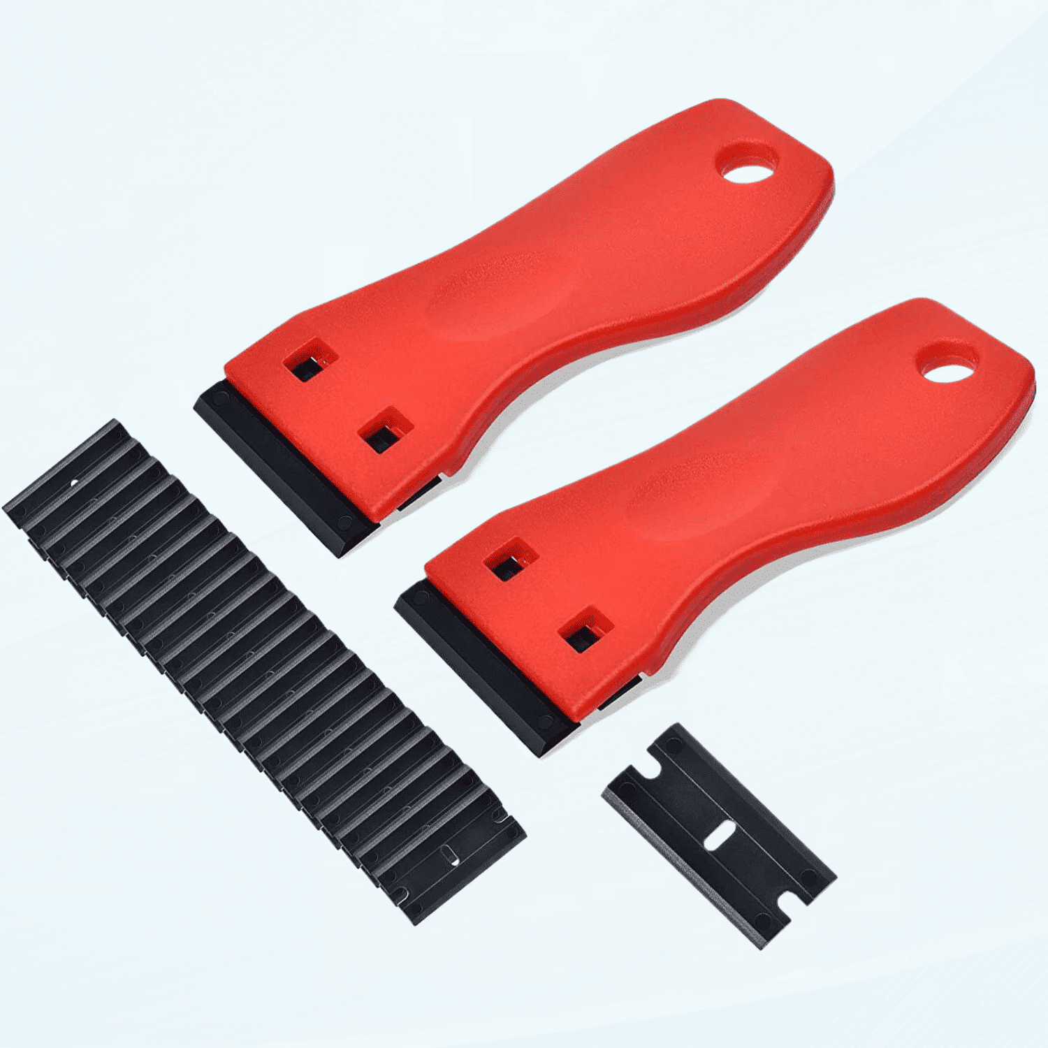 Plastic Scraper W/20PCS Plastic Razor Blades For Window Tint,Vinyl Wrap ...