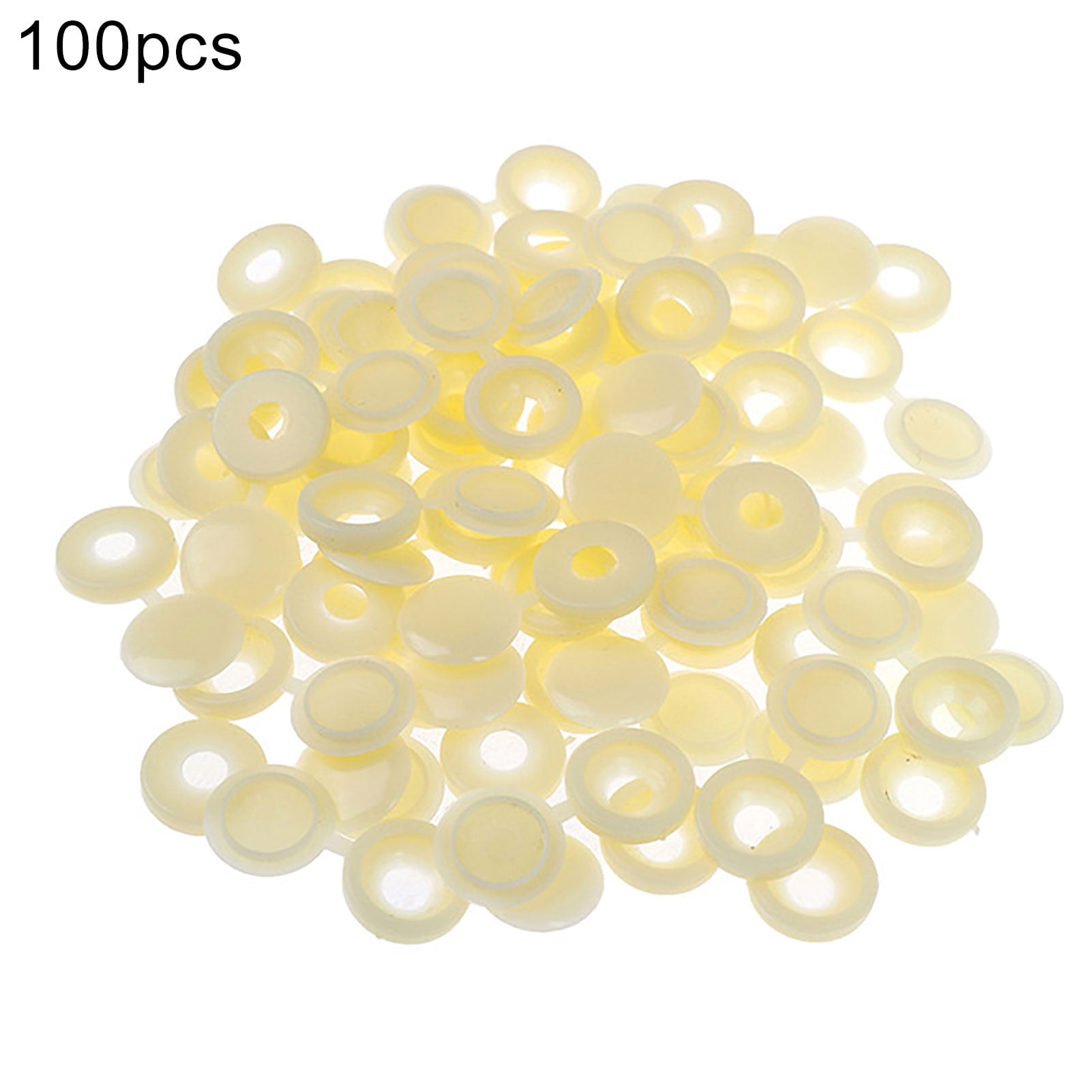 Plastic Screw Cover Caps, 100Pcs Plastic Hinged Screw Cover Caps Washer ...