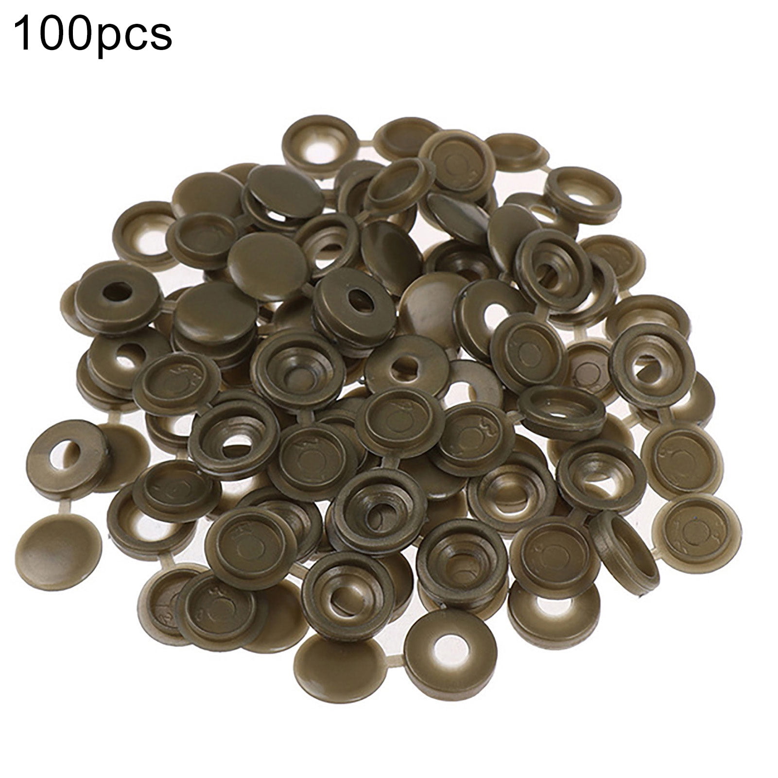 Plastic Screw Cover Caps, 100Pcs Plastic Hinged Screw Cover Caps Washer ...