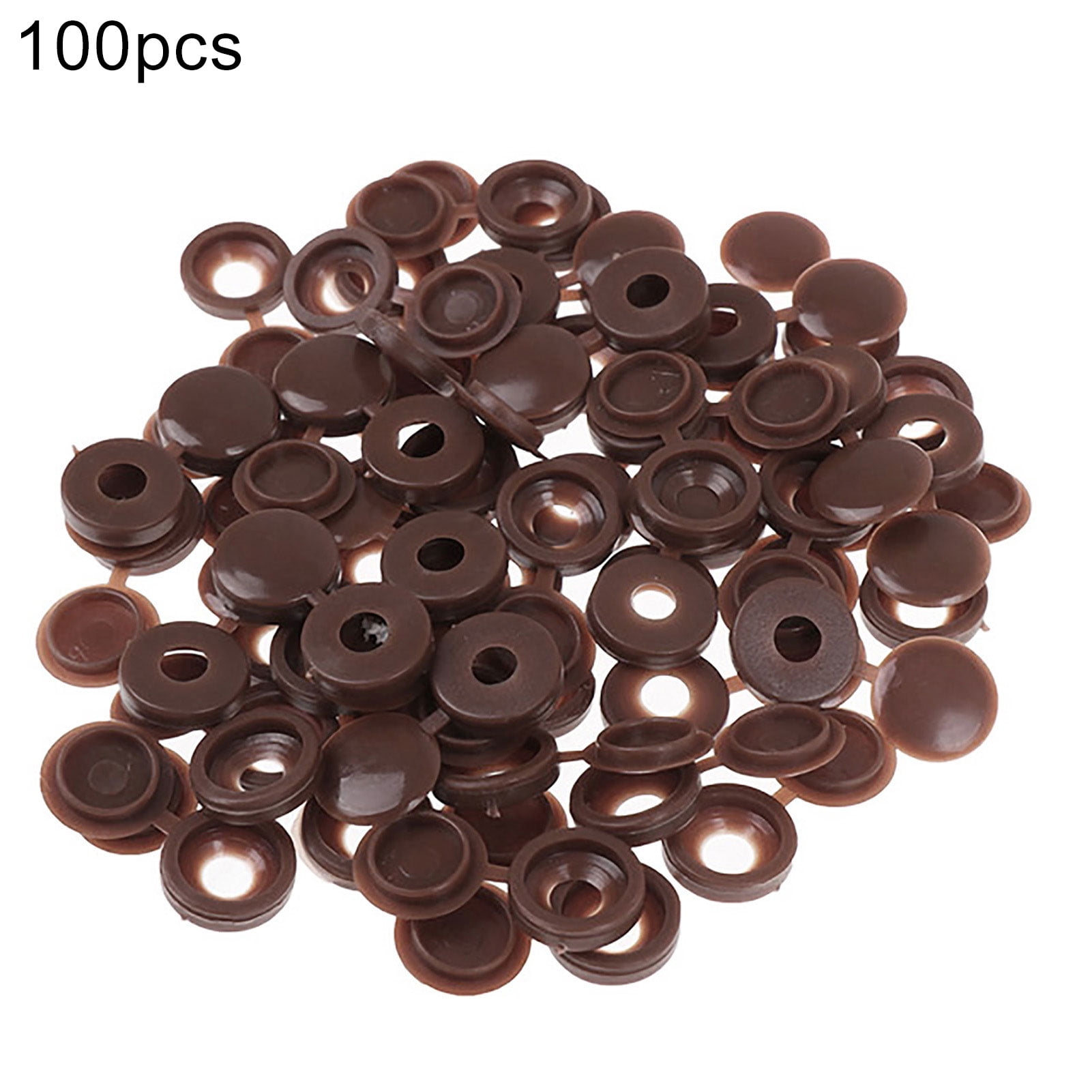 Plastic Screw Cover Caps, 100Pcs Plastic Hinged Screw Cover Caps Washer ...