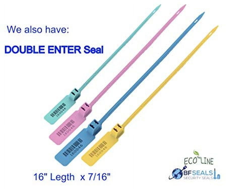 Plastic Seal Pull Tight Eco), 500 Pcs 15 3/4" (40 cms.), Blue ...