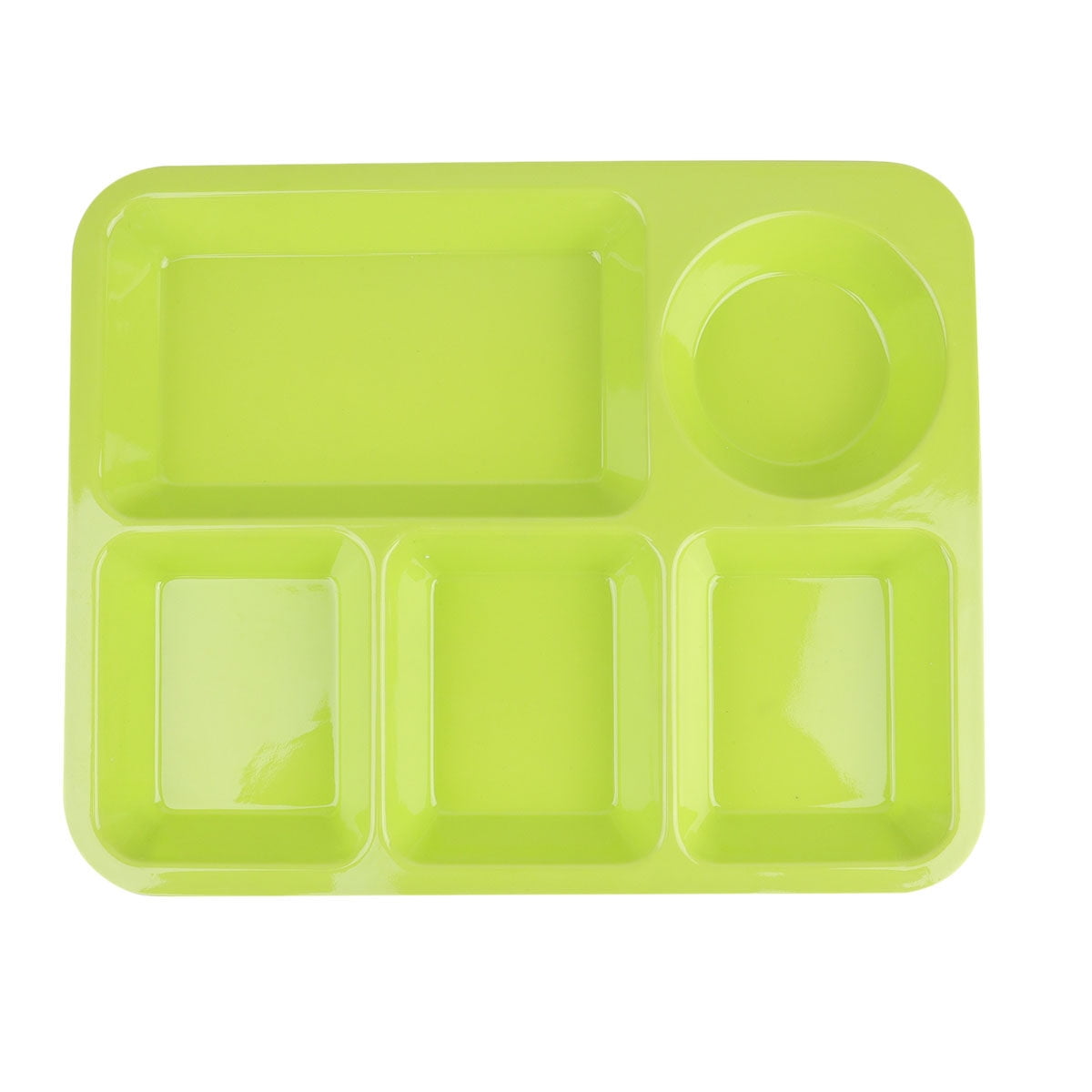 Plastic Separating Dish Divided Compartments Plate Anti-fall Rice Tray ...
