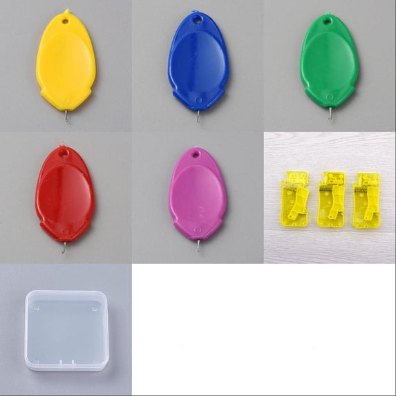 Plastic Sewing Needle Devices with Plastic Needle Threader Mixed Color ...