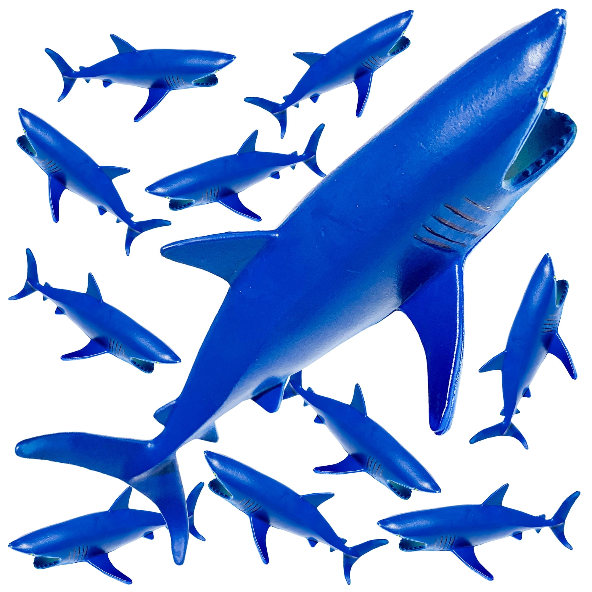 Plastic Sharks for Drinks - Great Shark Decor for Shark Parties, Shark ...