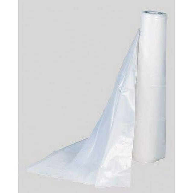 Plastic Sheeting 4 mil x 10 ft. W x 100 ft. L Polyethylene Clear ...