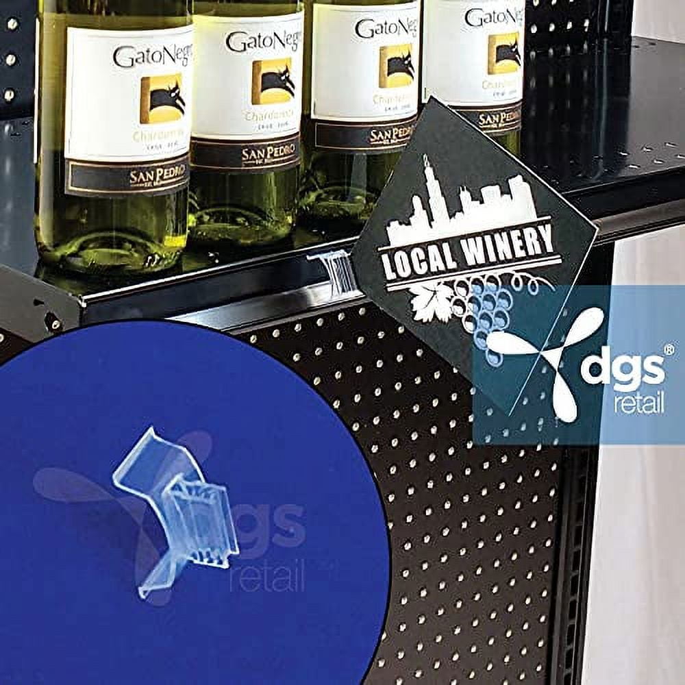 Plastic Shelf Edge Clip and Sign Holder, Fits Standard 1 1/4 Inch ...