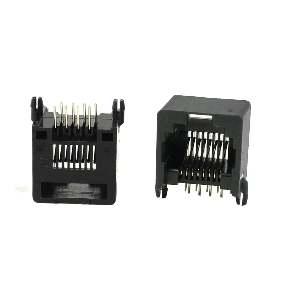 Plastic Shell RJ45 Modular Network PCB Jack LAN Connector 39Pcs - Walmart.com