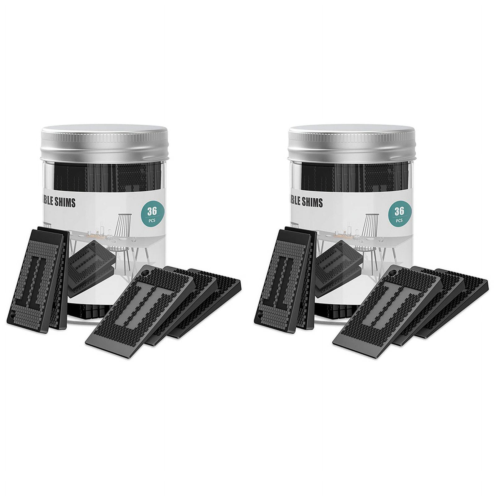 Plastic Shims for Leveling - 72 Piece Jar, Strong and Table Wedges, DIY ...