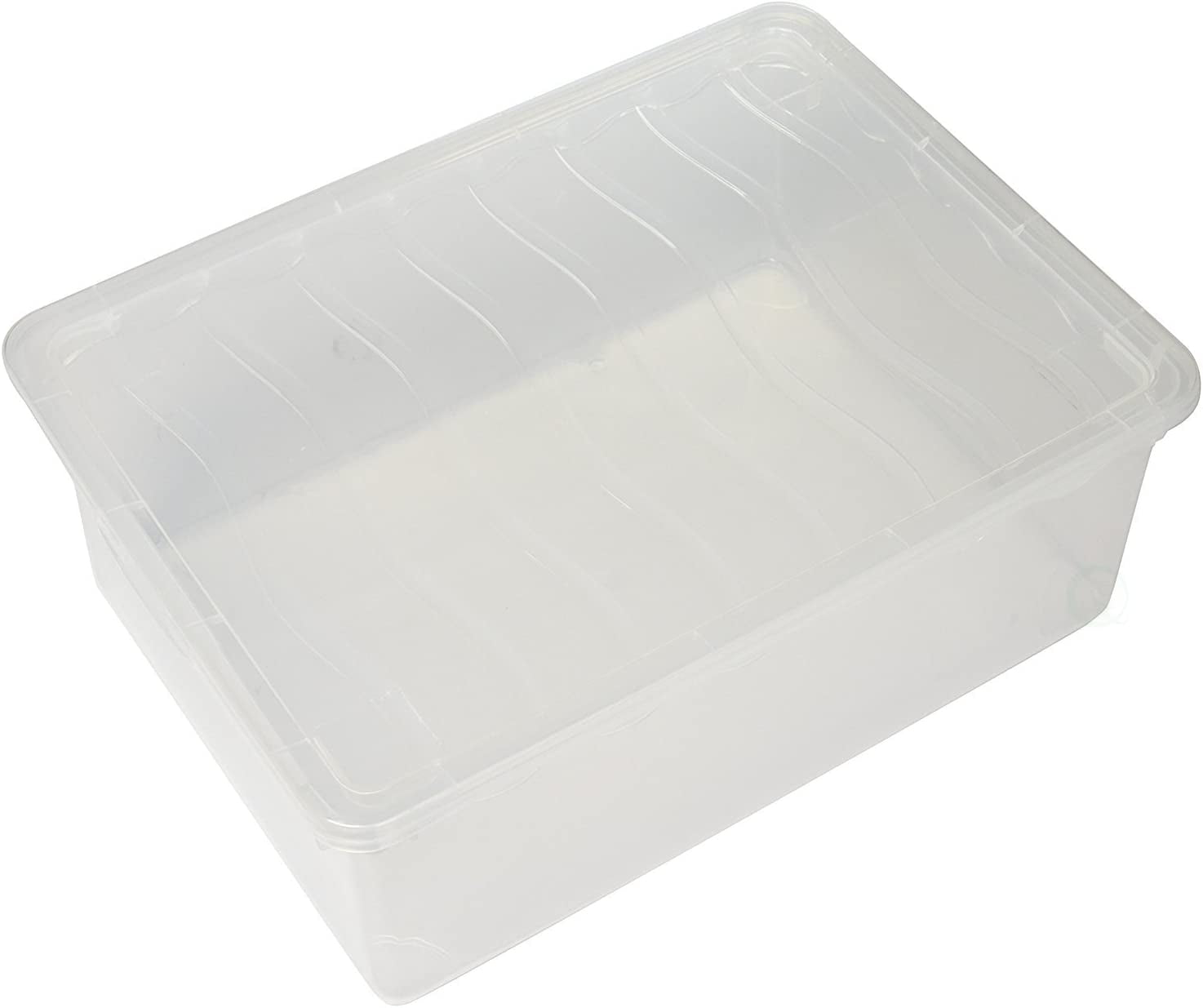 Plastic Shoe Storage Container, Clear 6 Quart Shoe Box with Lid ...