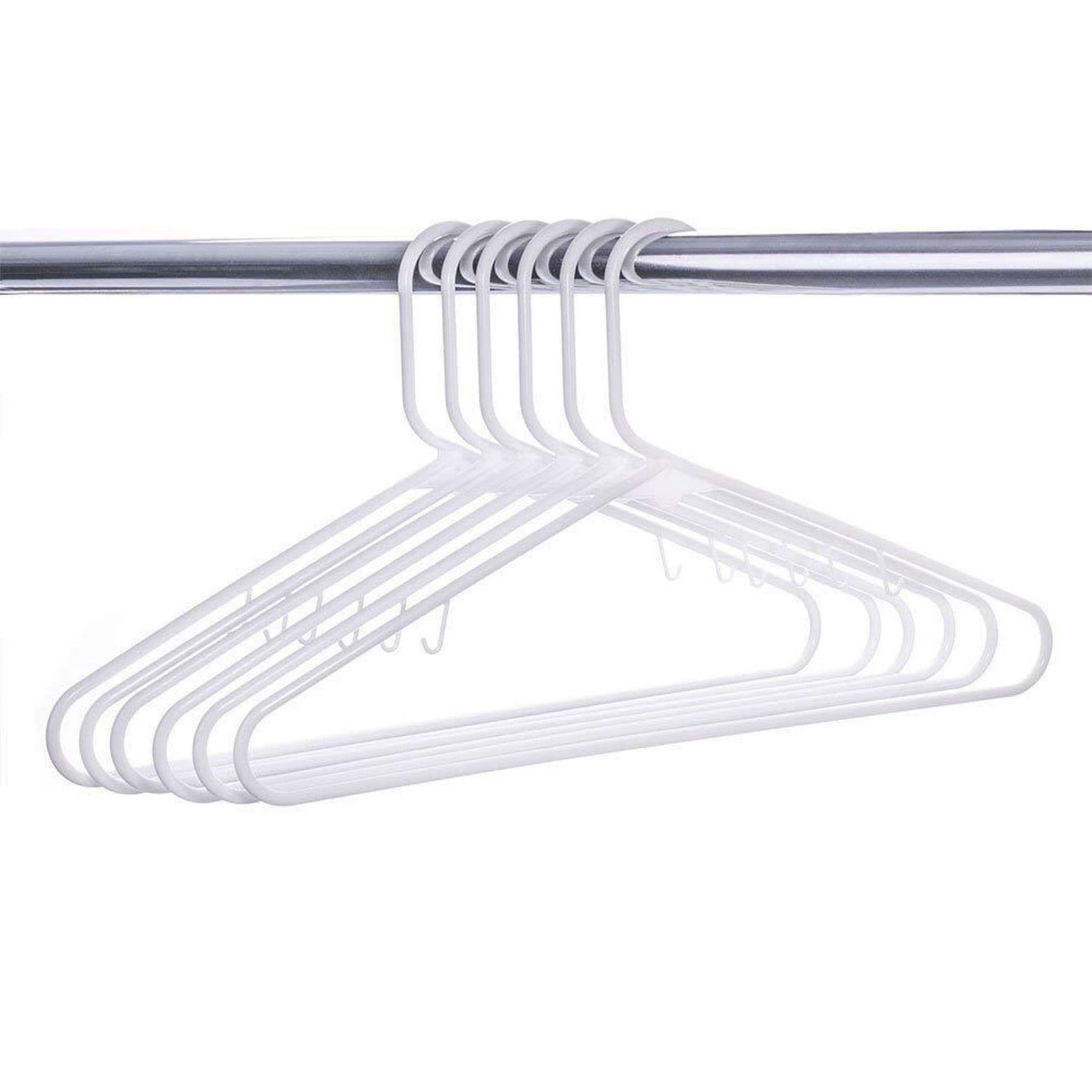 Plastic Hangers 5 Pack, Space Saving Clothes Hangers with Non-Slip ...