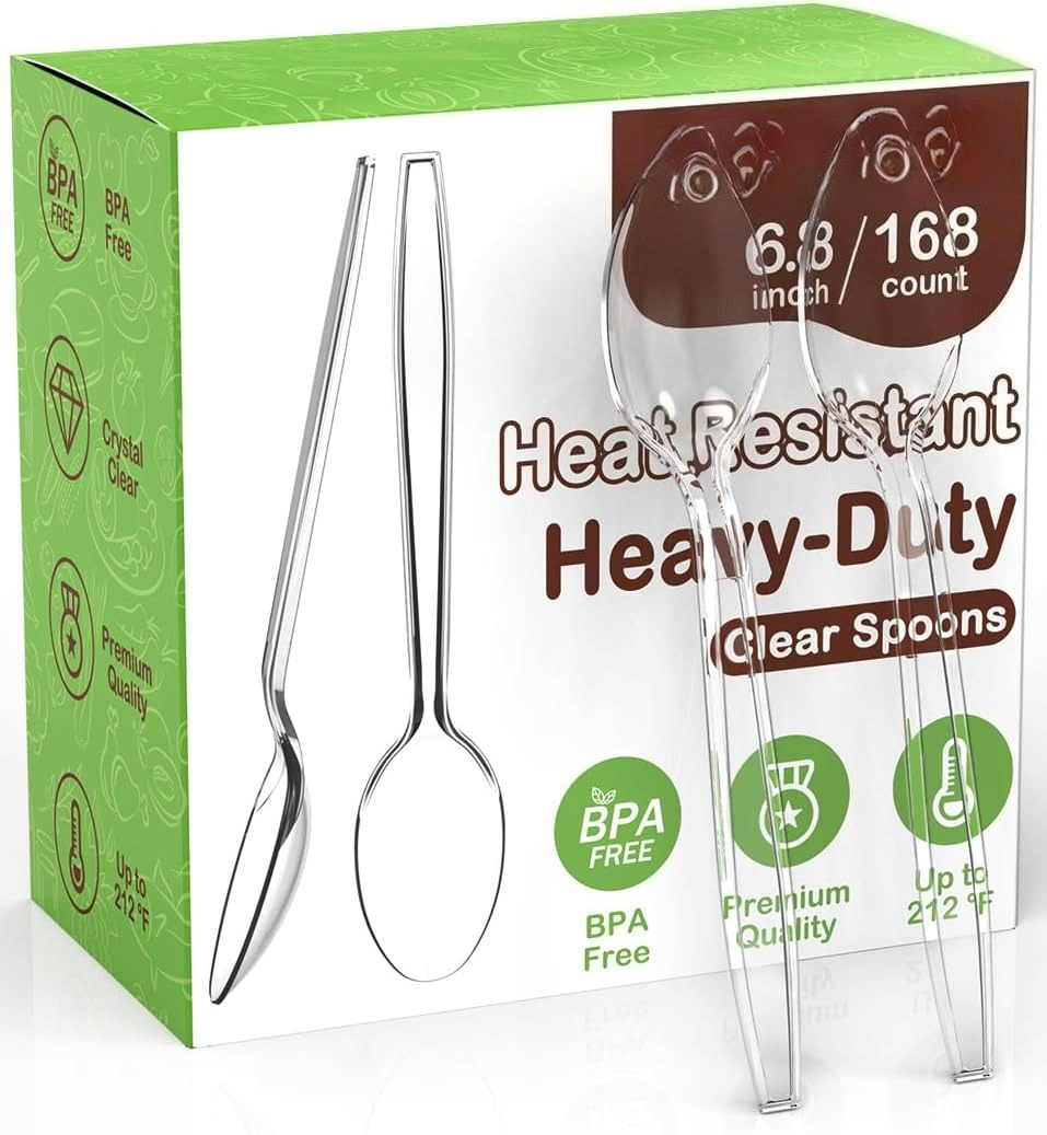 Plastic Silver Ware Heavy Duty, Forks, Spoons, Knives, Heat Resistant ...