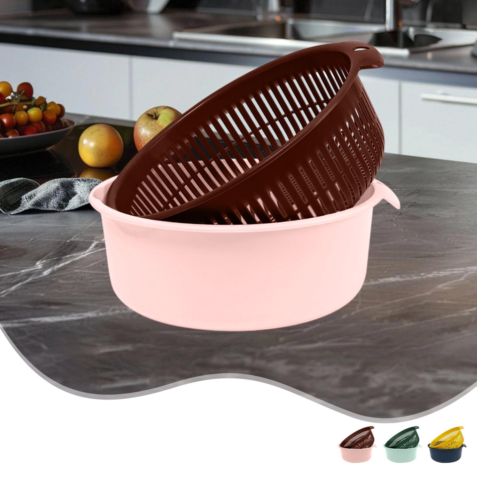 Plastic Sink Drainage Basket | Food Grade Strainer Colander | Double ...