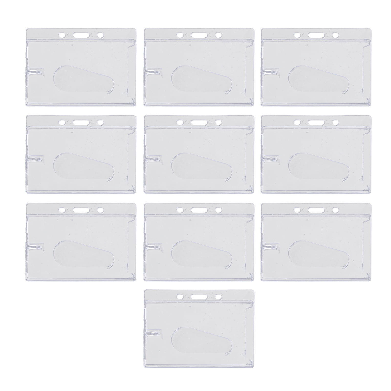 Plastic Sleeve Card Cover Transparent ID Card Badge Holder for Business ...