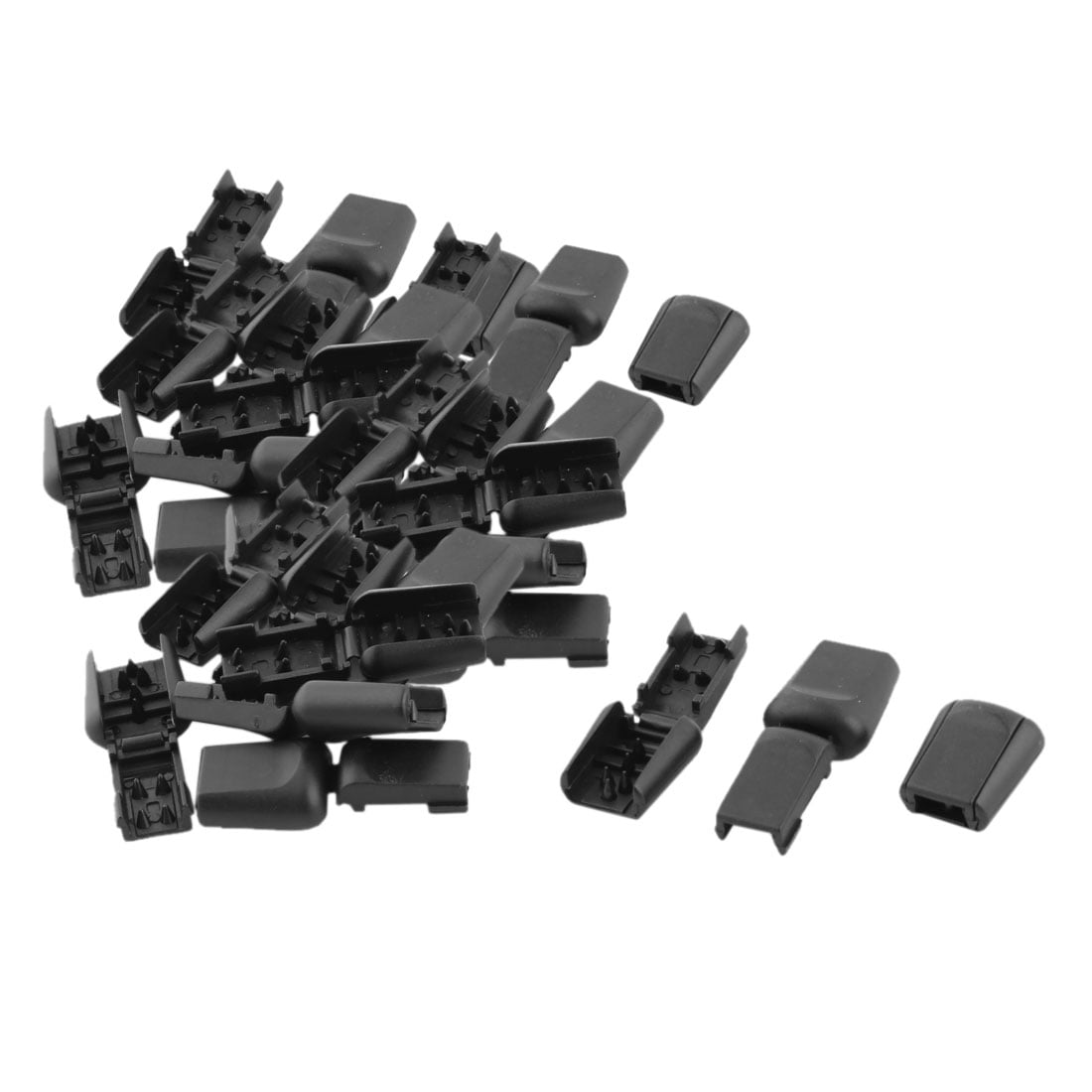 Plastic Sliding Rope String Drawstring Stopper Fastener Cord Lock Black ...