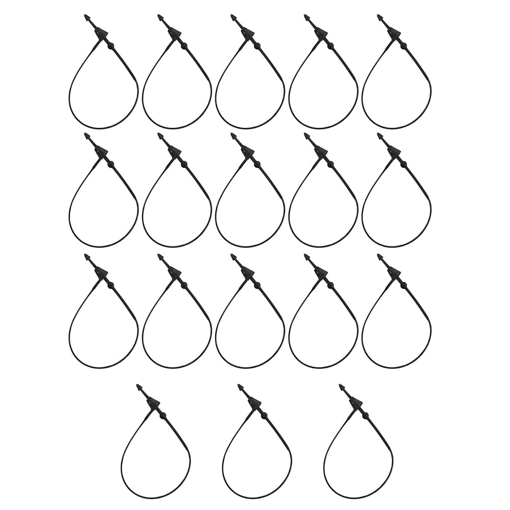 Plastic Sling Key Chain Rings Prong Tagging Fasteners Black - Walmart.com