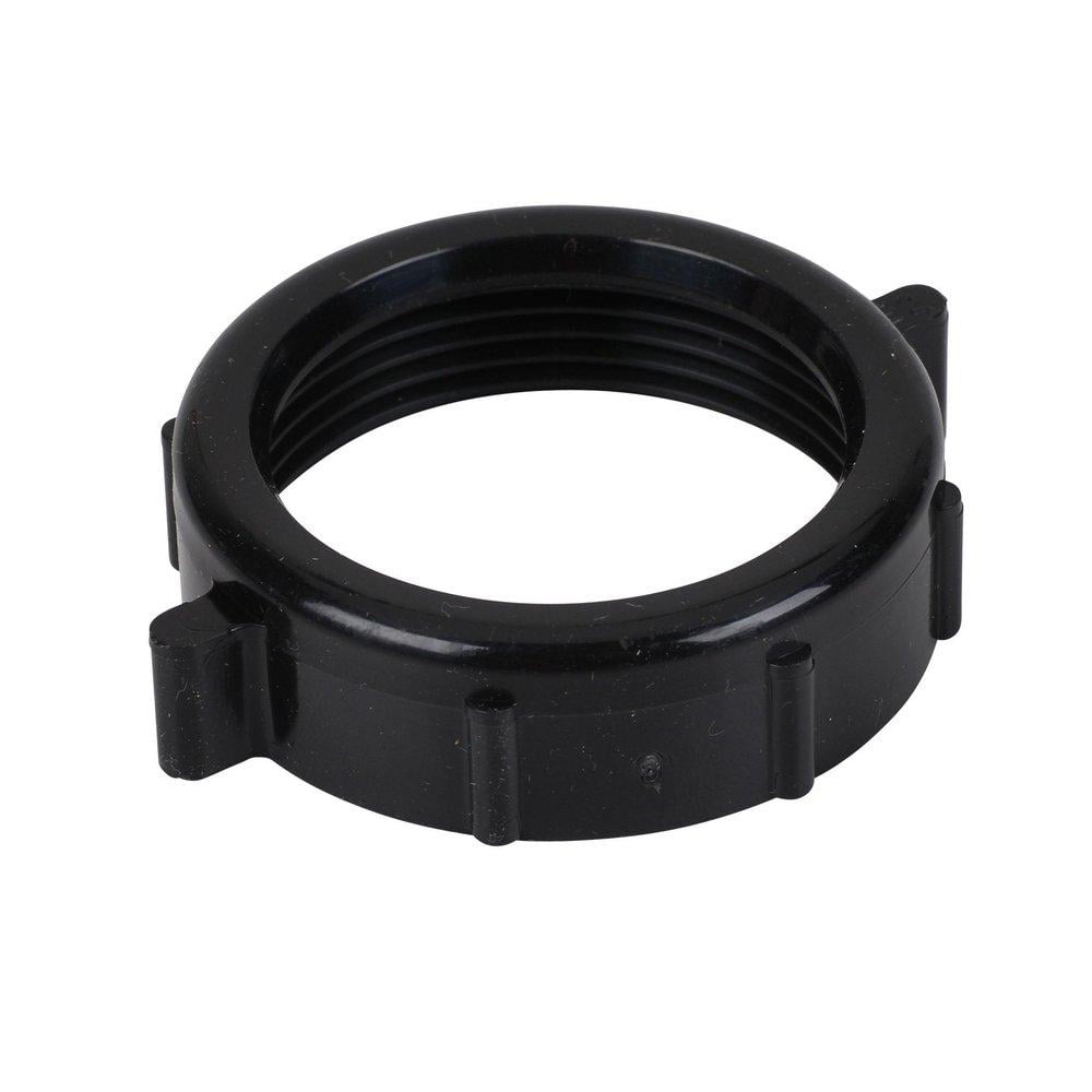 Plastic Slip Joint Nuts 1-1/2" Black for Tubular Drain Applications, 10 ...