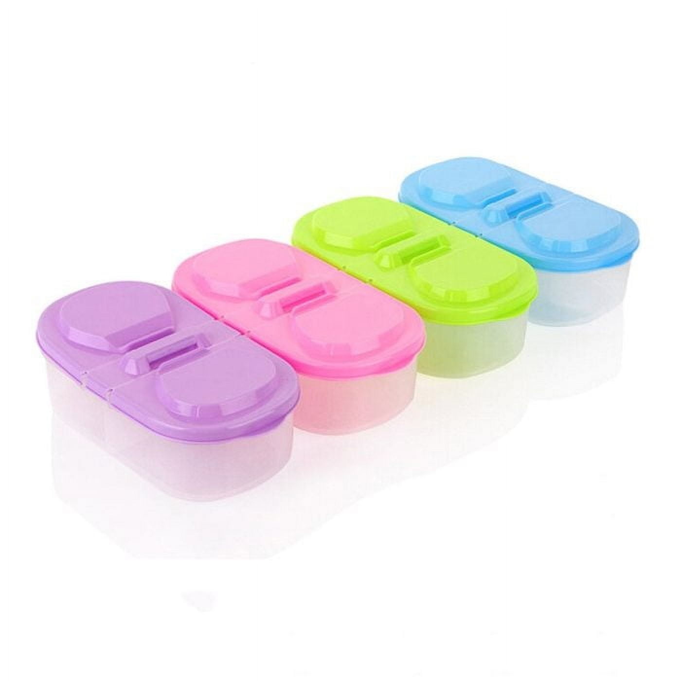 Plastic Small Food Container with 2 Compartments - Walmart.com