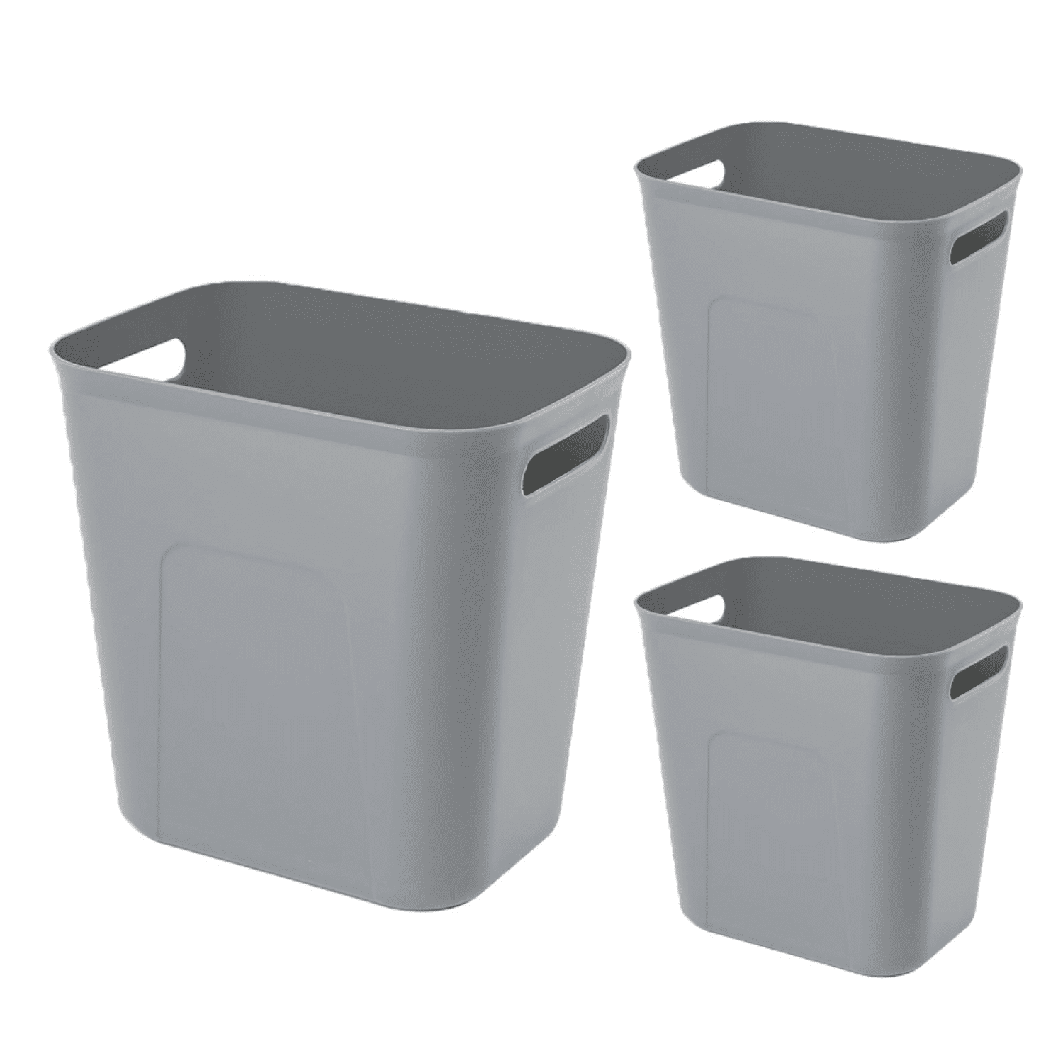 Plastic Small Trash Can Wastebasket, Garbage Container Basket for ...