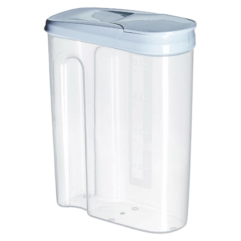 WHAMVOX Plastic Snack Canister Transparent 1Pack 9.3x5.1x3.5in ...