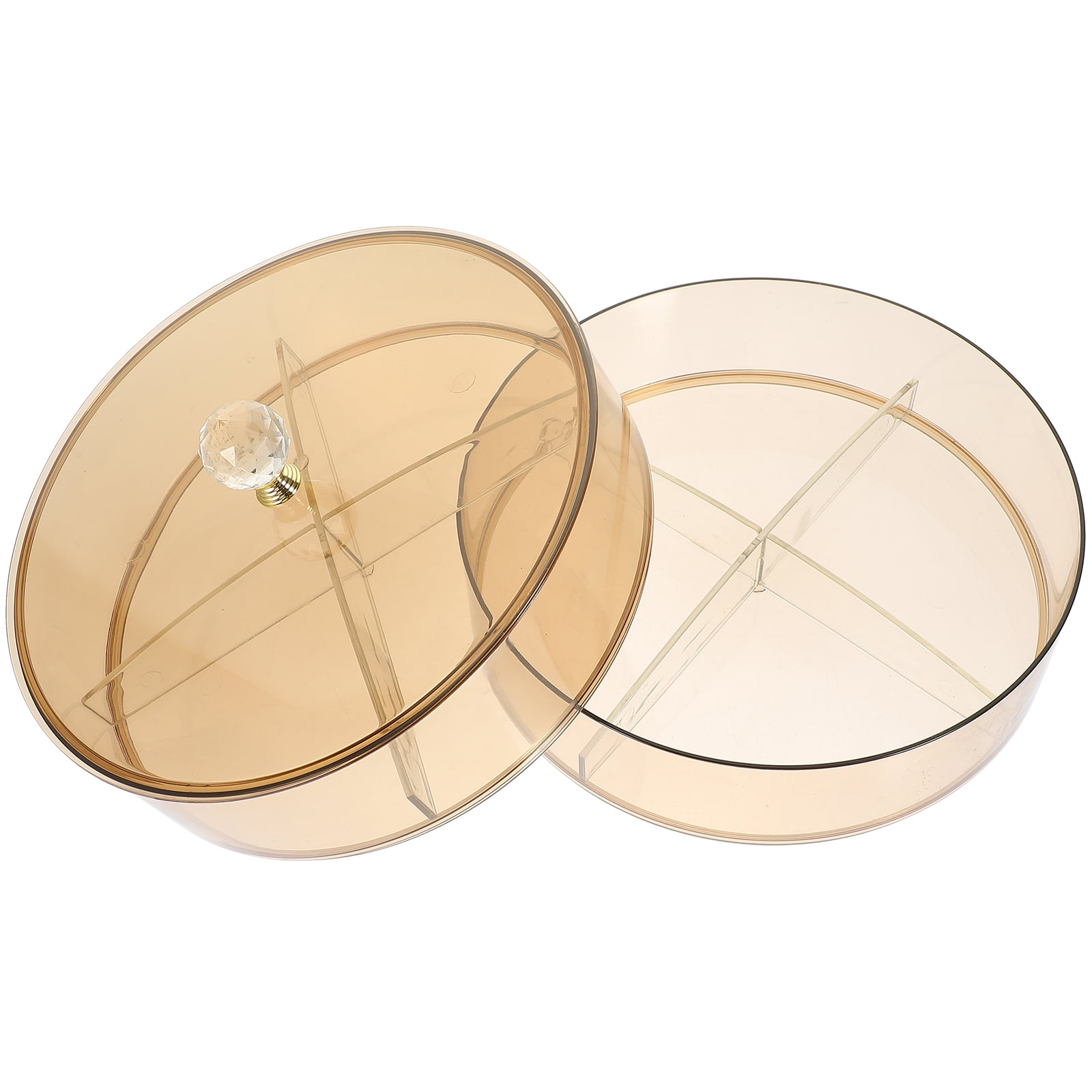 Plastic Snacks Storage Box Compartments Design Double Layer Candy Dried ...