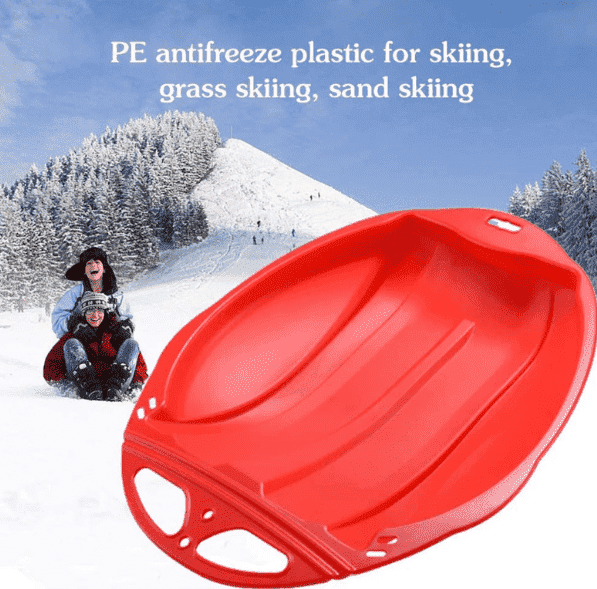 Plastic Snow Sled for Kids Adult-Snow Sled Board for Kids Outdoor ...