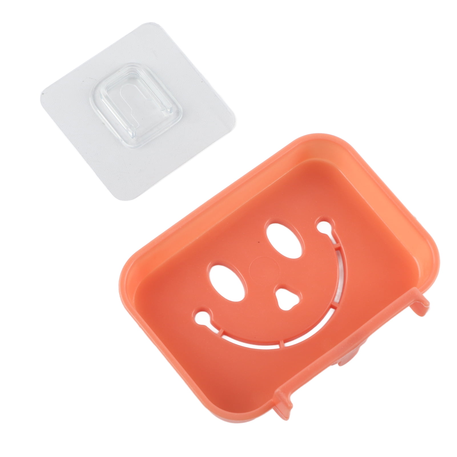 Plastic Soap Dish Holder Rack Adhesive Bathroom Wall Mounted Soap ...