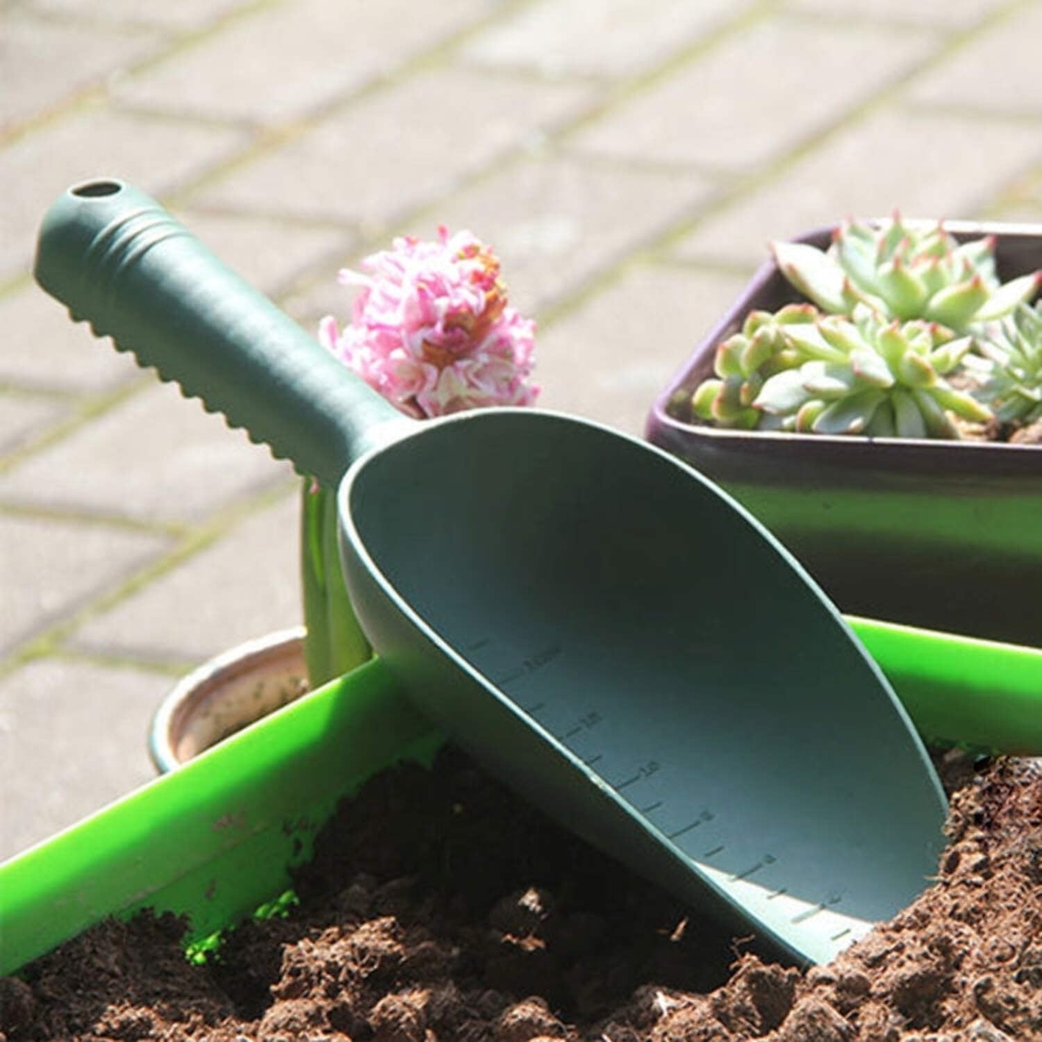 Plastic Soil Shovel Spoon Teaspoons Plastic Shovel Garden Tools Bucket ...