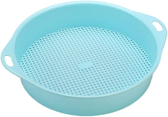 Plastic Soil Sieve Round Mesh Garden Sieve Sand Sifter Sieves Gardening ...