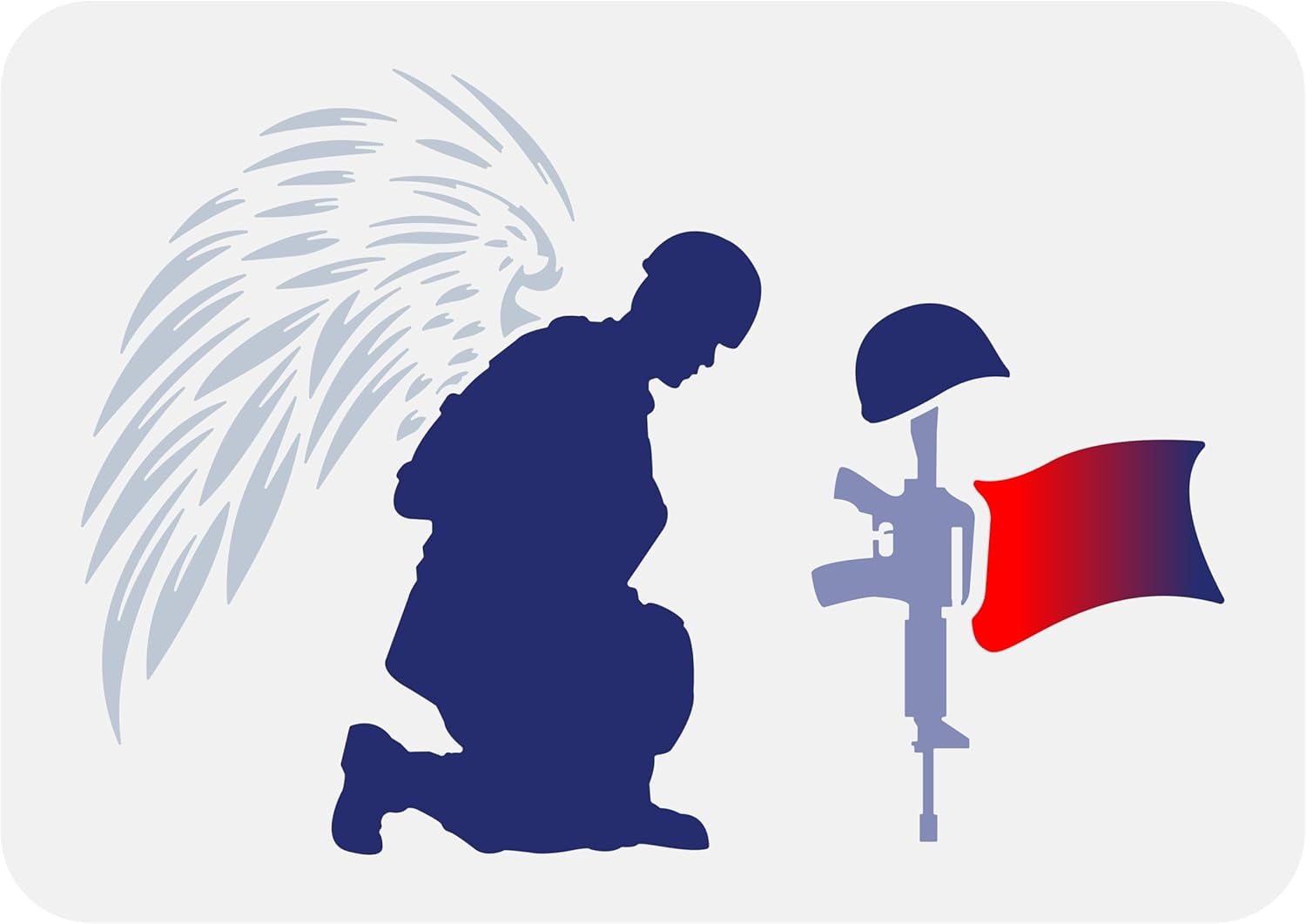 Plastic Soldier Angel Fallen in Memory of USMC Navy Army Air Force ...