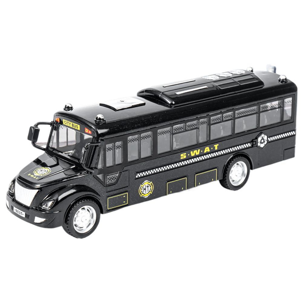 Plastic Sound and Light School Bus Toy with Interactive Play Features ...