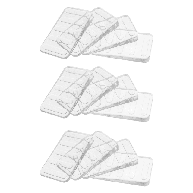 Plastic Spacers 12 Pack Table Wedges Clear Furniture Spacer Wedges for ...