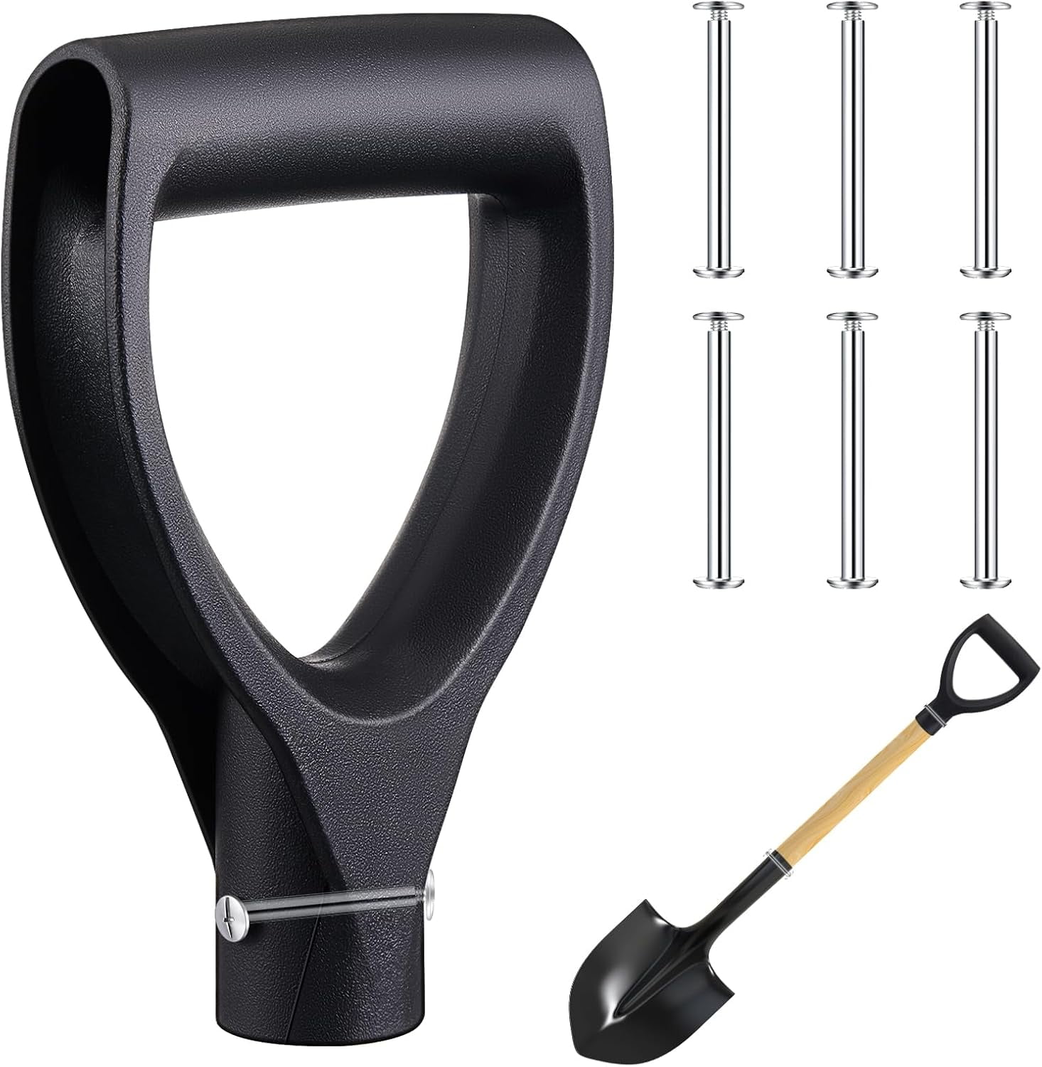 Plastic Spade Shovel D Grip Binding with 6 Post Screw 1-1/4" /32mm ...