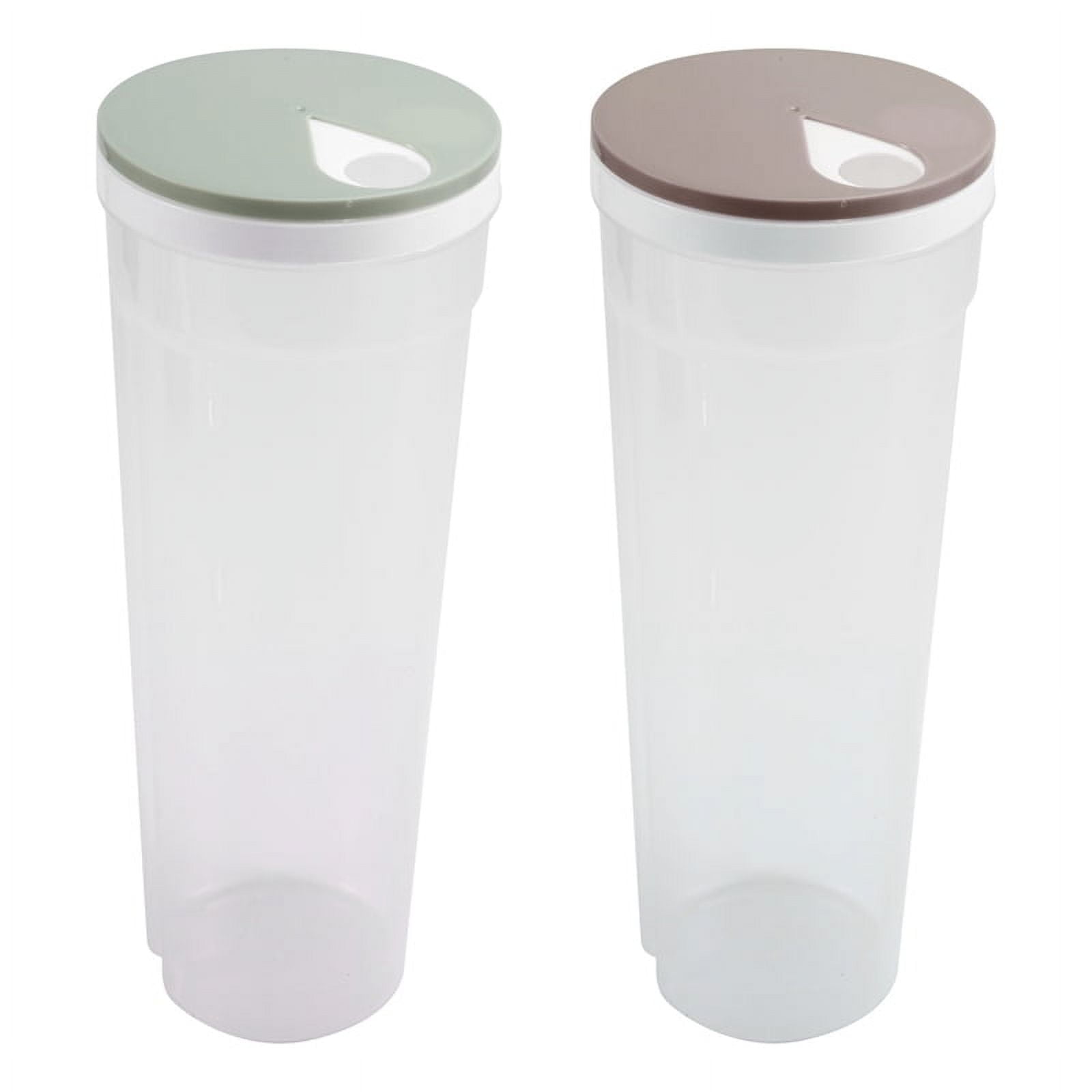 Plastic Spaghetti Container Noodle Pasta Storage Jar with Locking Lid ...