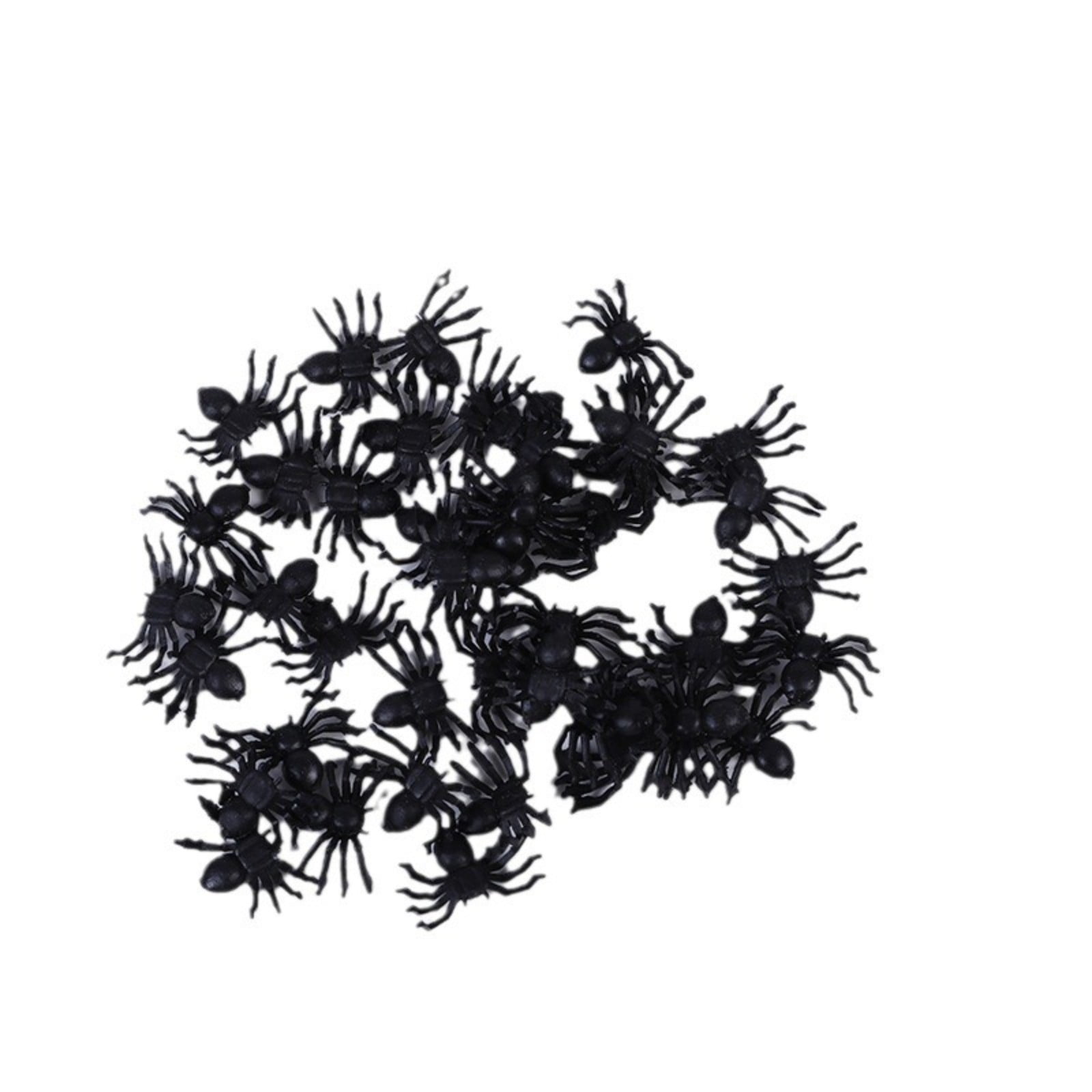 Plastic Spiders, 50Pcs Small Fake Spiders, Halloween Spiders, Realistic ...
