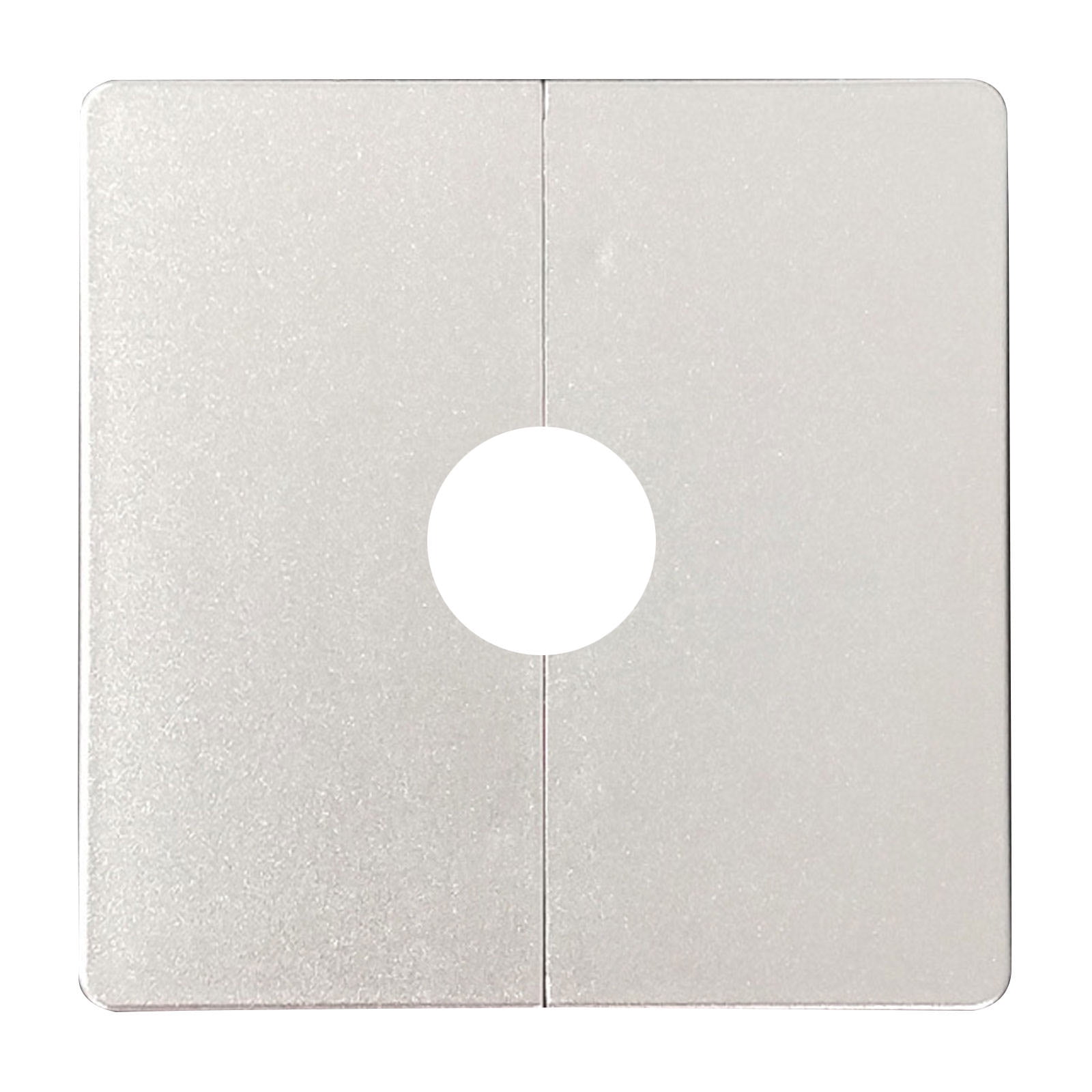 Plastic Split Square Escutcheon Plate Wall Split Flange Snap-on Hole ...
