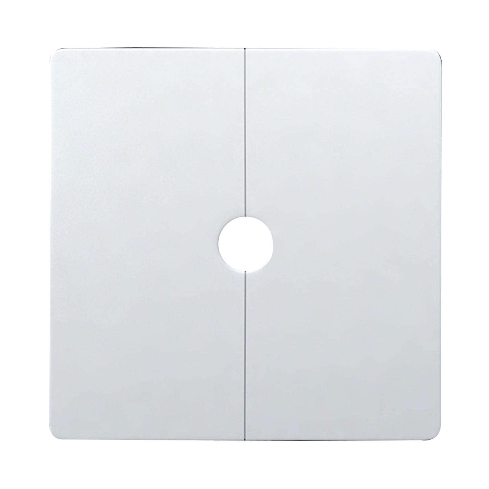 Plastic Split Square Escutcheon Plate Wall Split Flange Snap-on Hole ...