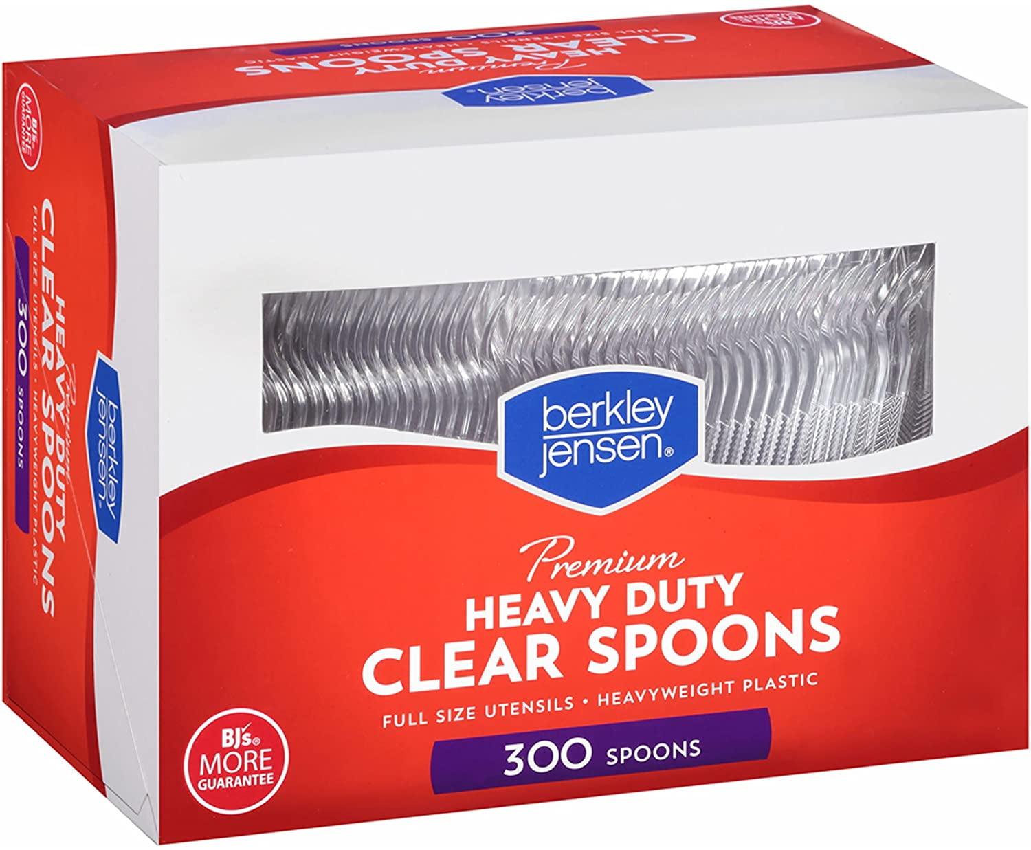 Plastic Spoons, 300 ct. -Clear-Utensils [Bulk Savings], regular ...