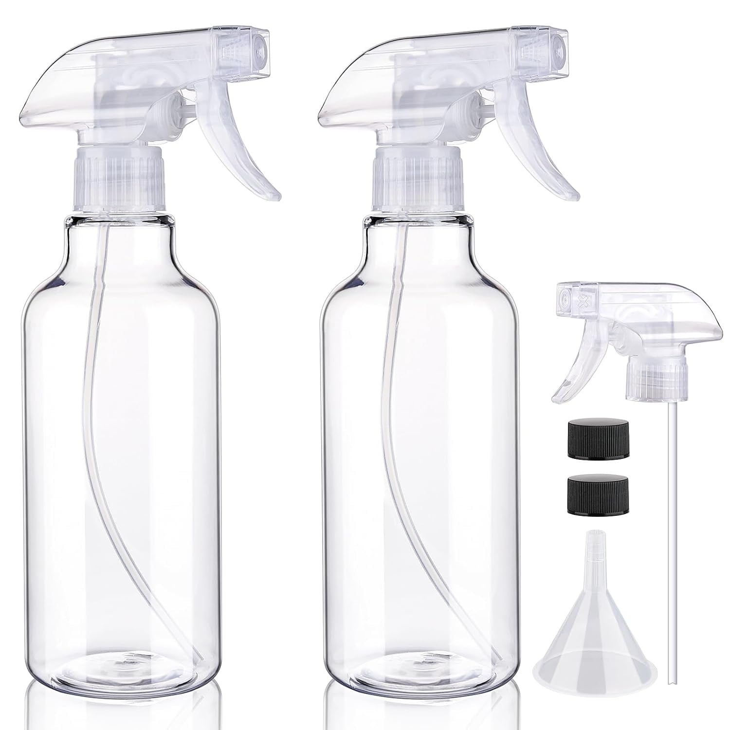 Plastic Spray Bottles Empty Spray Bottle 16.9oz/500ml 2 Pack Heavy Duty ...