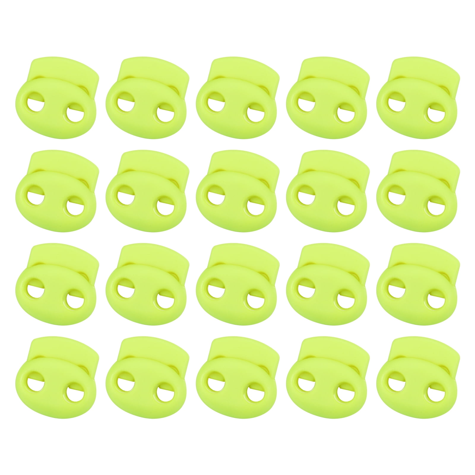 Plastic Spring Cord Locks, 20Pcs Shoe Lace Tie Lock, Double-hole Clip ...