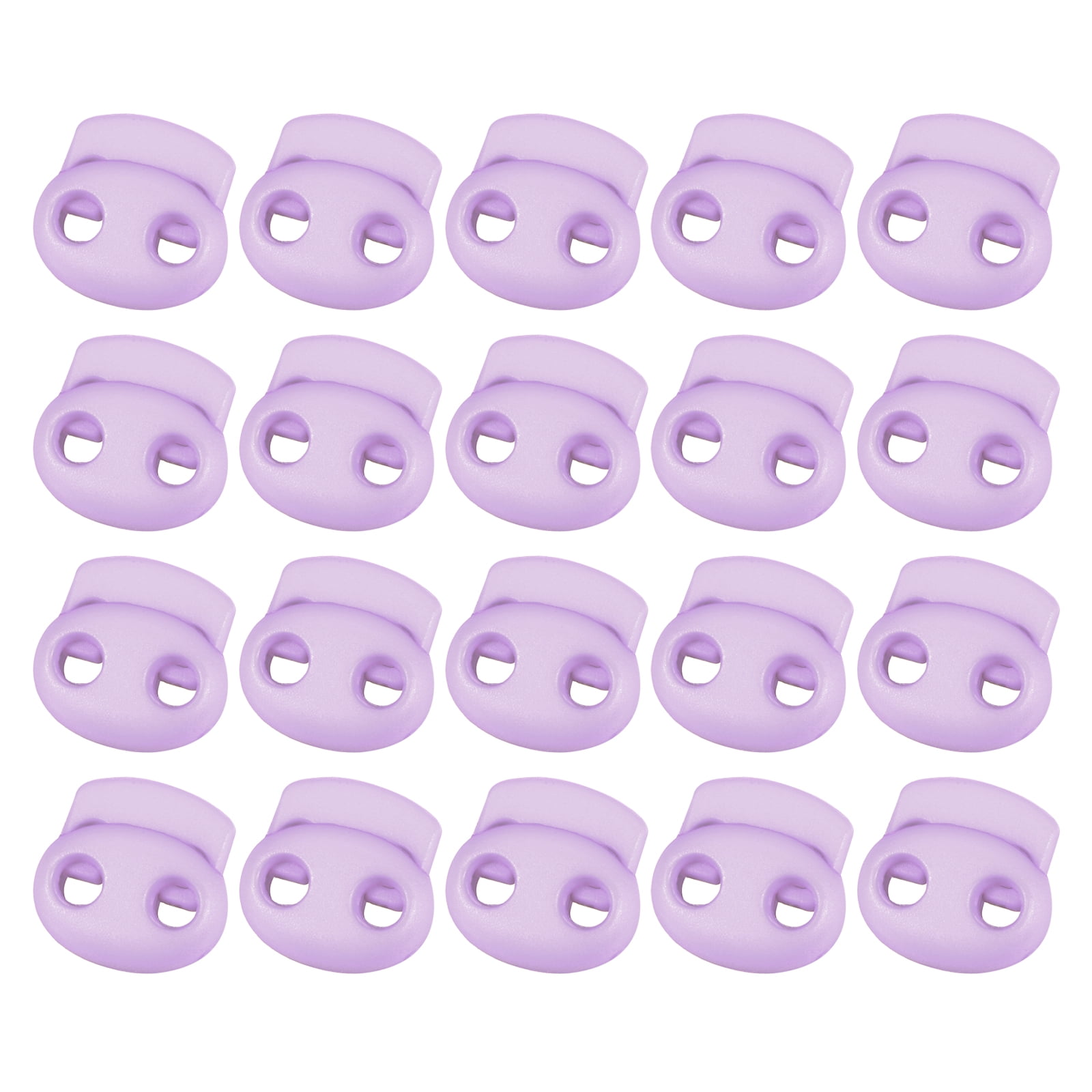 Plastic Spring Cord Locks, 20Pcs Shoe Lace Tie Lock, Double-hole Clip ...