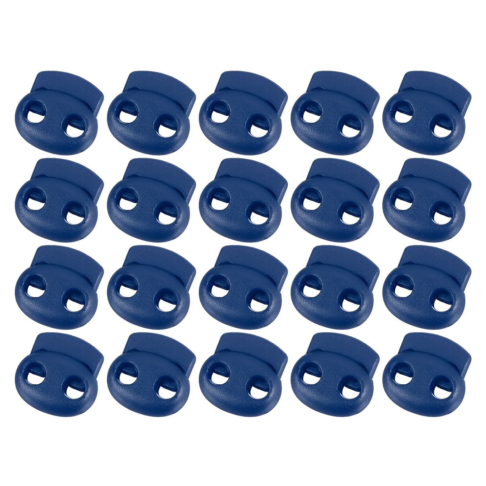 Plastic Spring Cord Locks, 20Pcs Shoe Lace Tie Lock, Double-hole Clip ...