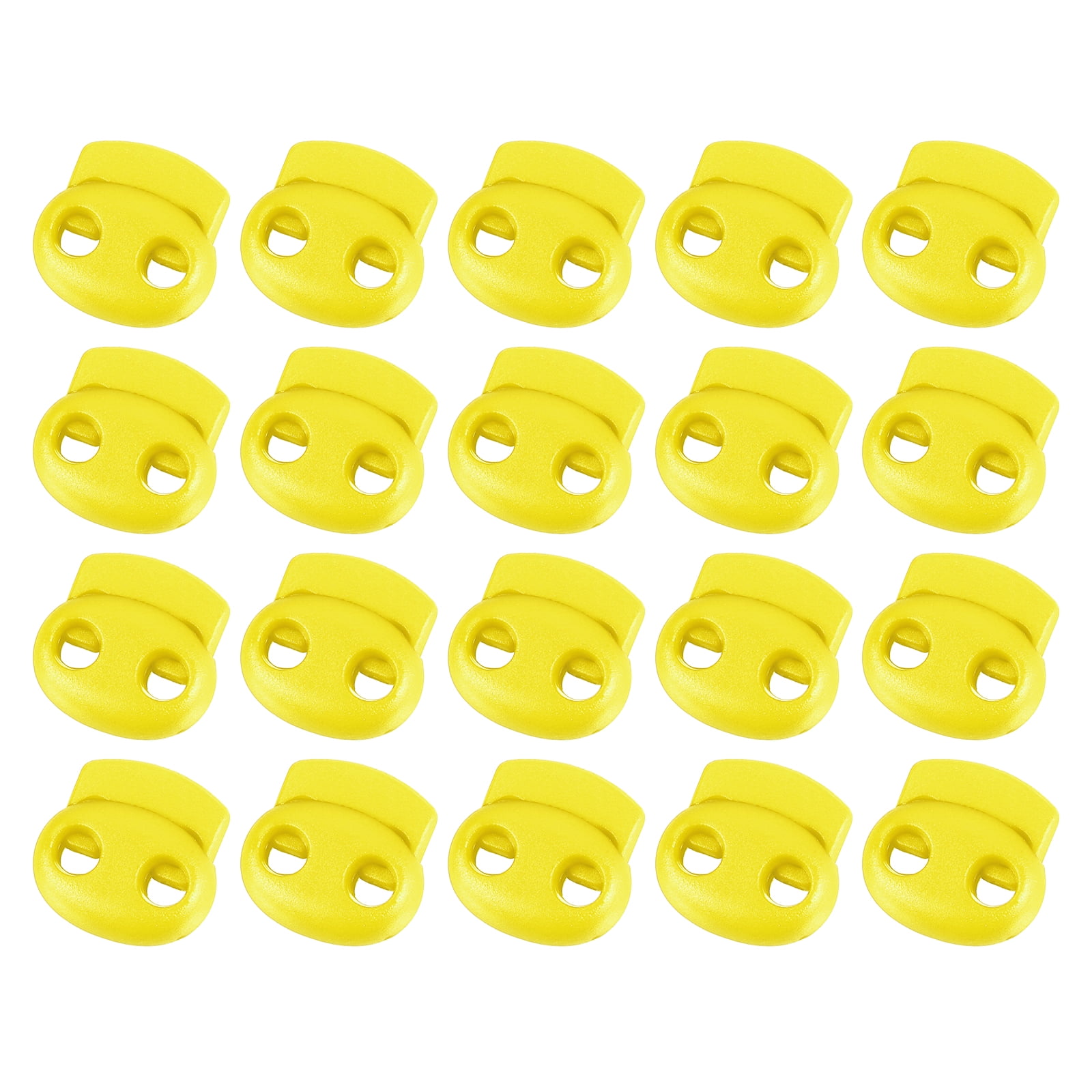 Plastic Spring Cord Locks, 20Pcs Shoe Lace Tie Lock, Double-hole Clip ...