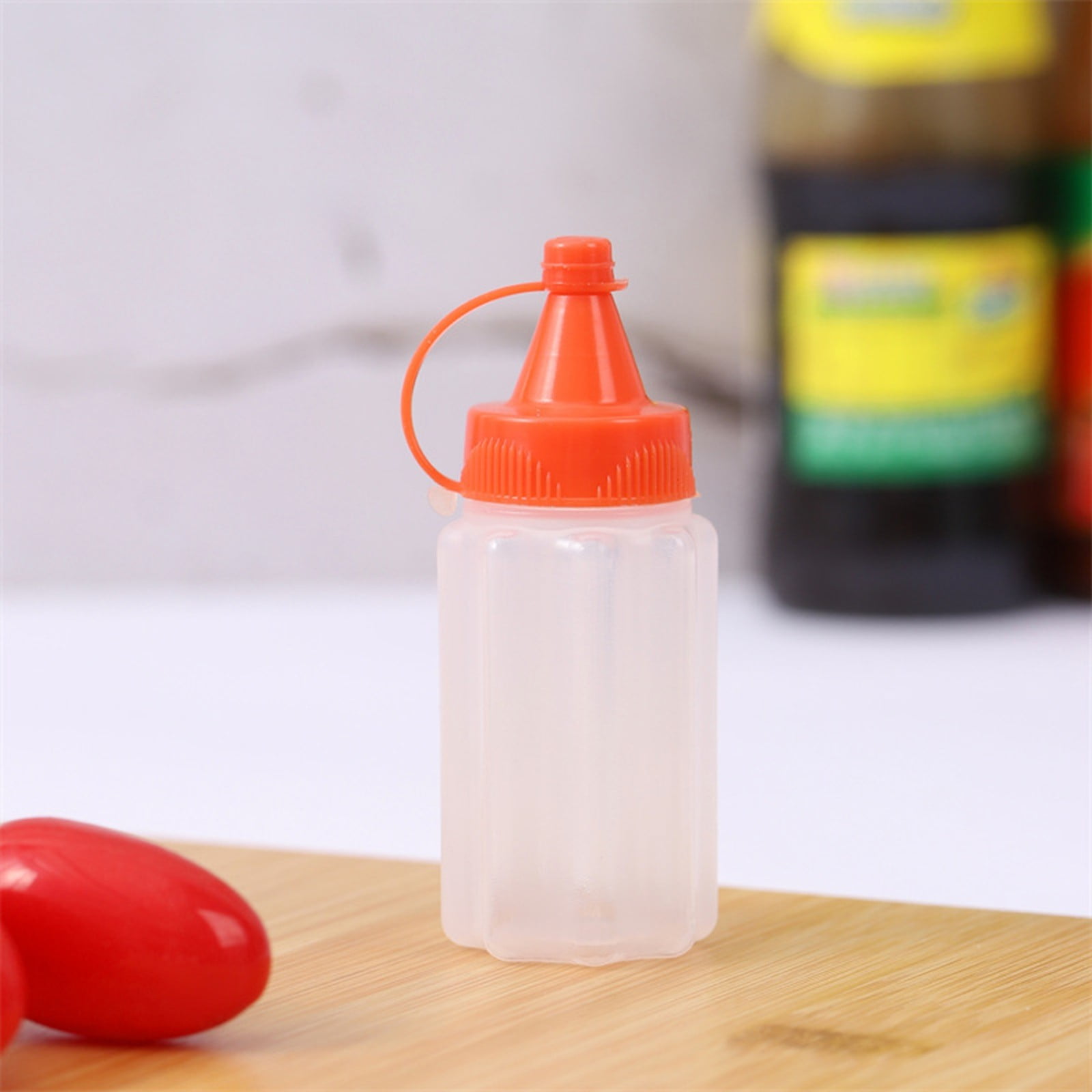Squeeze Bottles with Tip Cap, Squirt Bottle For Ketchup, BBQ, Sauces, Syrup, Condiments, Oil ...